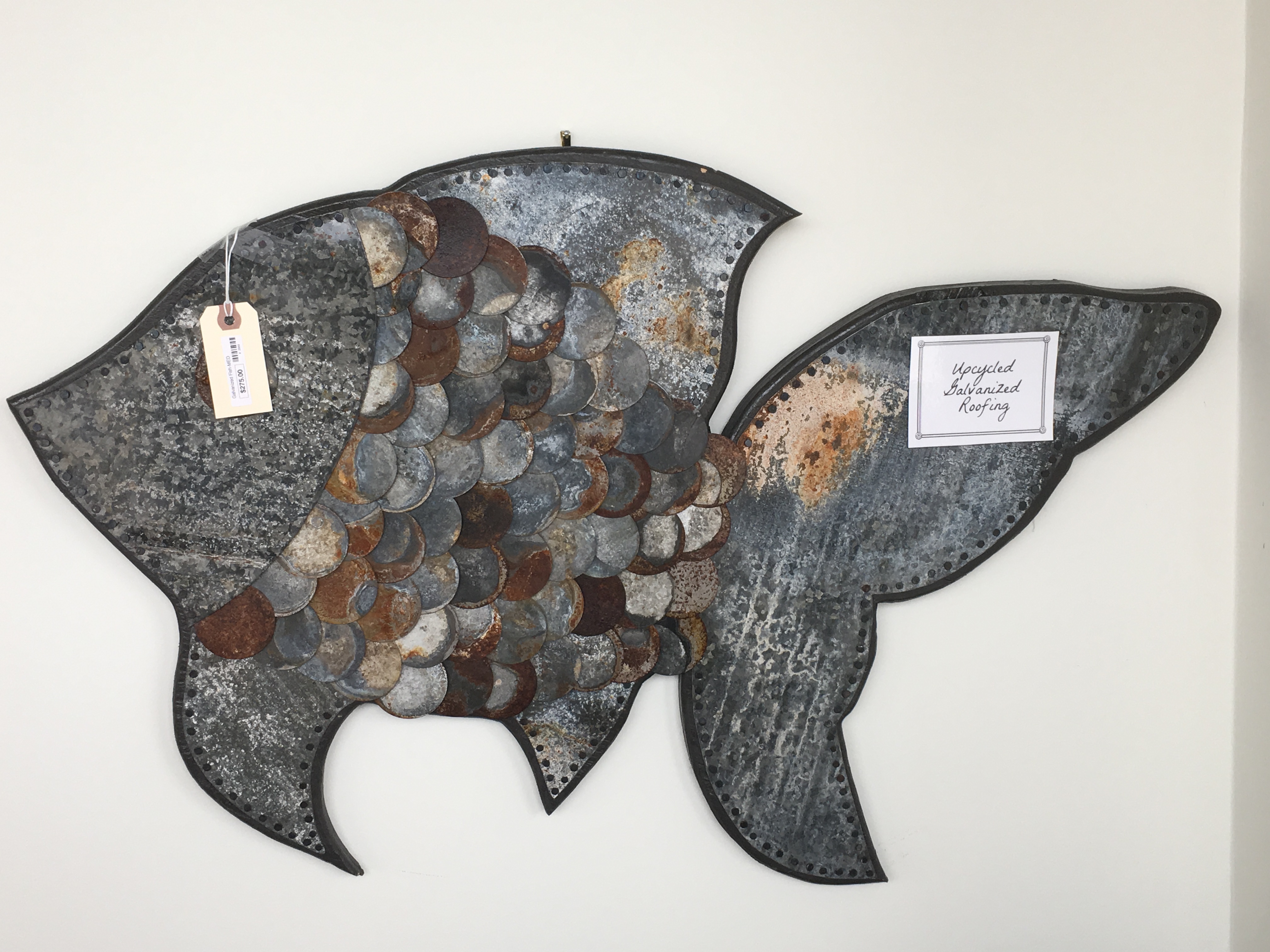 Galvanized Fish-Medium - Form & Function - Asheville NC