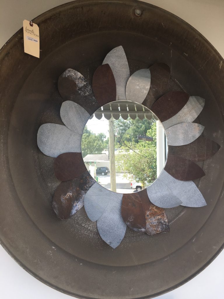 Round Zinc Mirror - Form & Function - Asheville NC