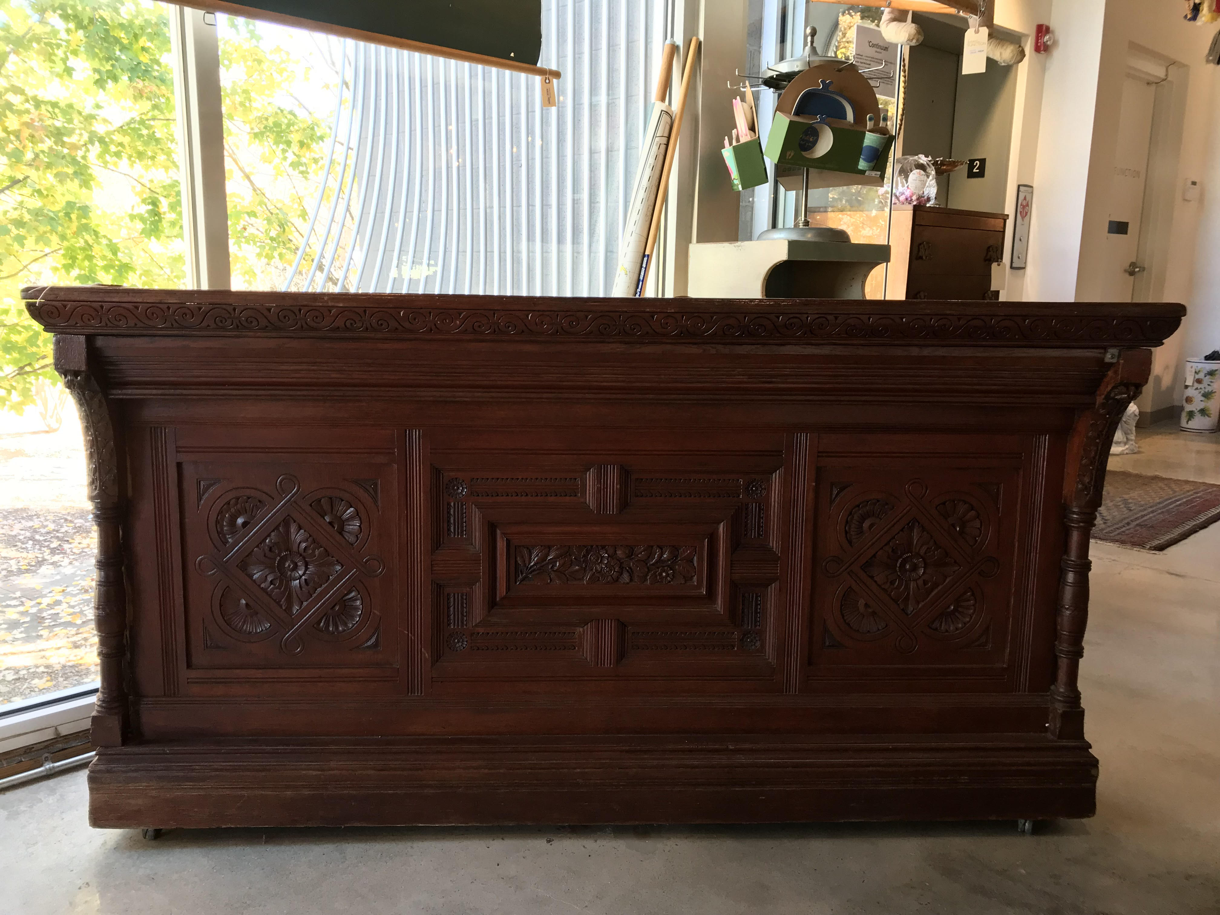 Carved Store Counter - Form & Function - Asheville NC