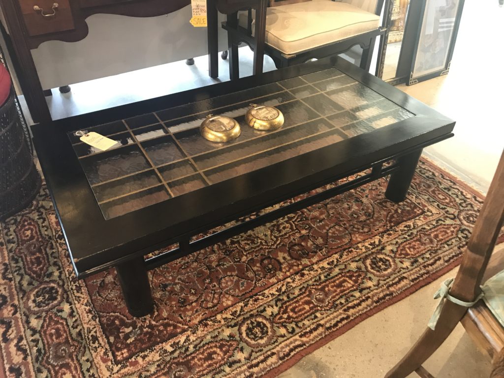 Black Asian Coffee Table - Form & Function - Asheville NC