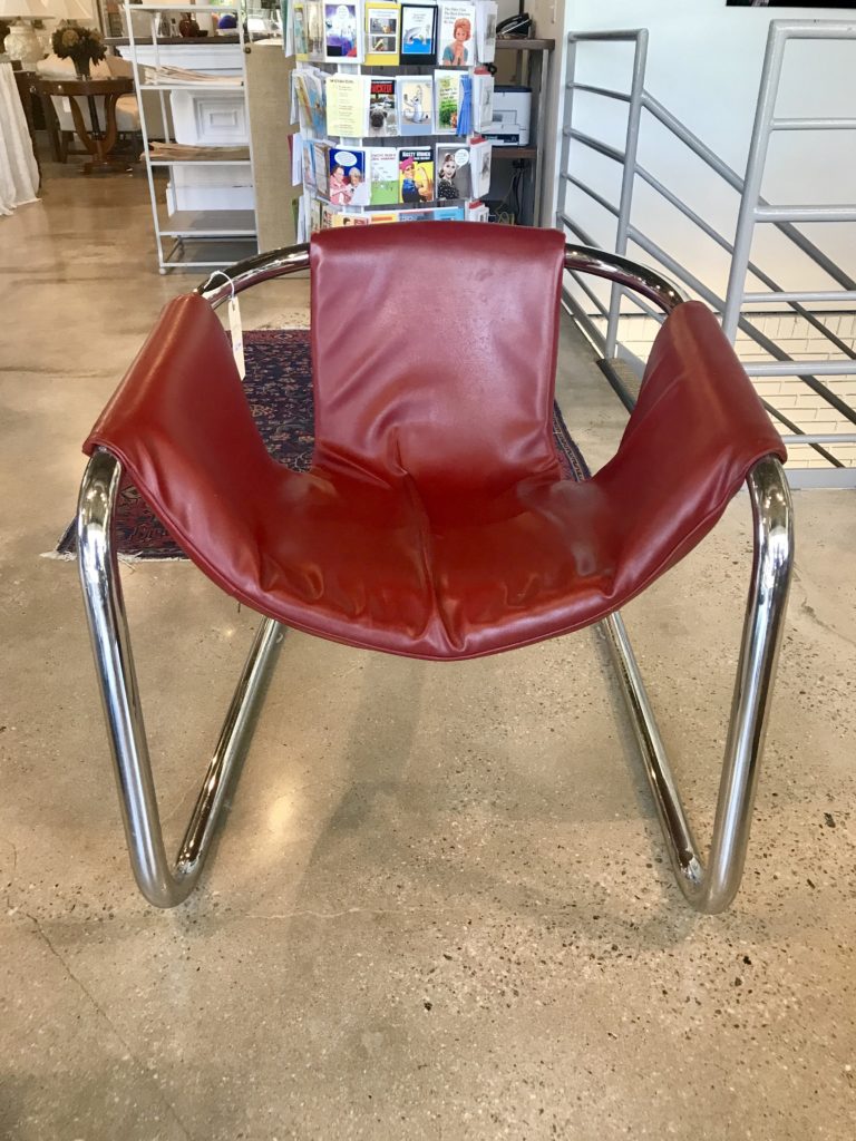 Red Sling Chair - Form & Function - Asheville NC