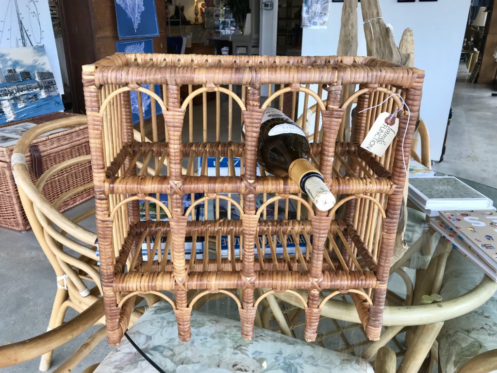 Rattan Wine Rack - Form & Function - Asheville NC
