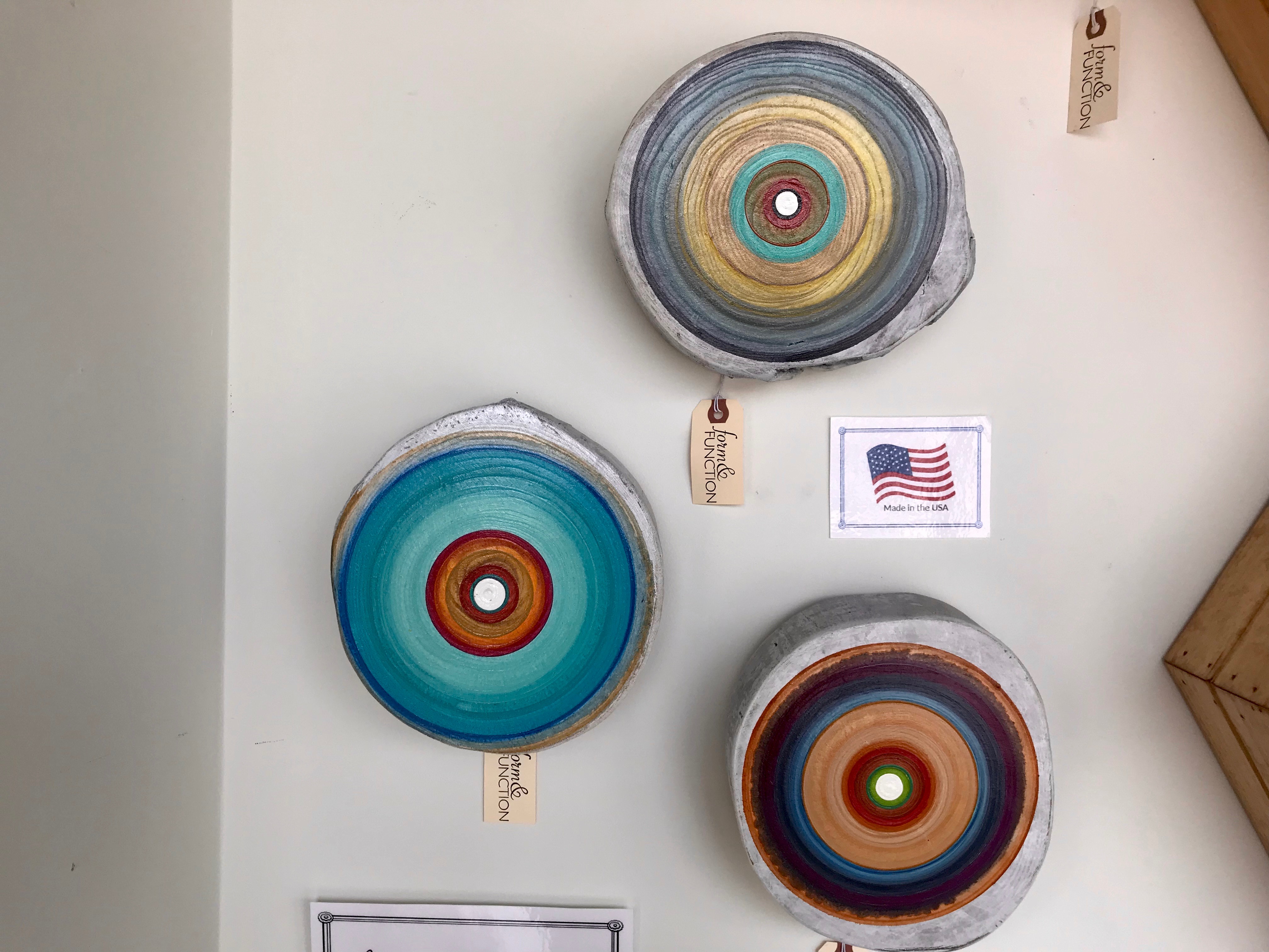 Painted Bullseye Art - Form & Function - Asheville NC