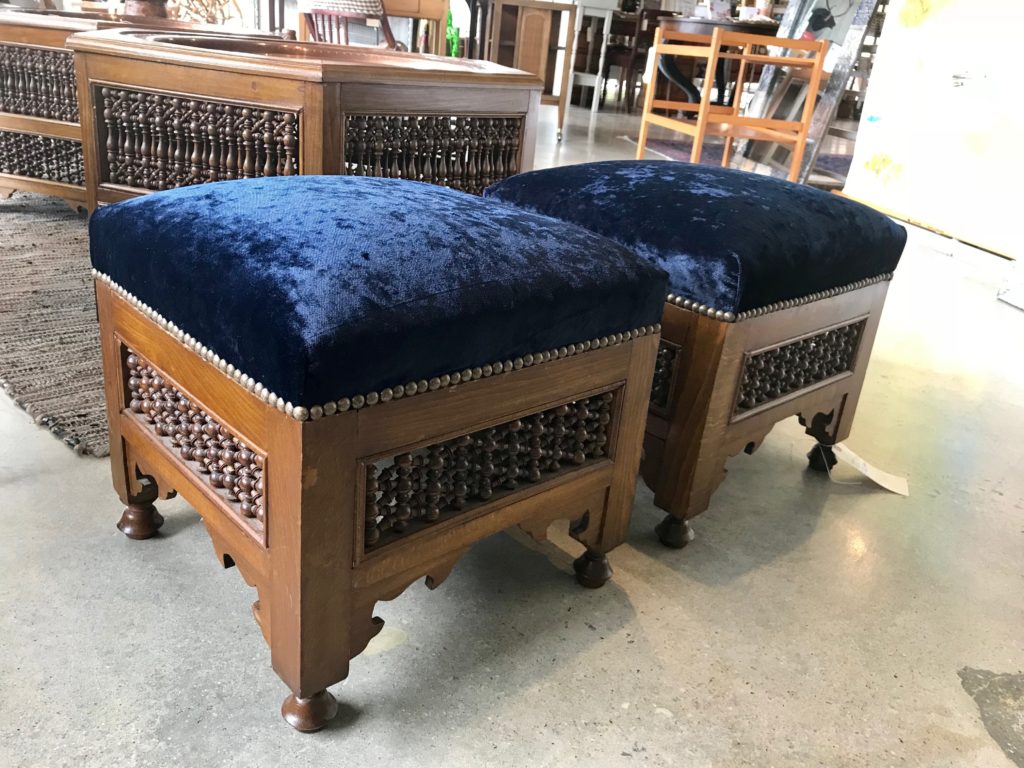 Persian Stools-PAIR - Form & Function - Asheville NC