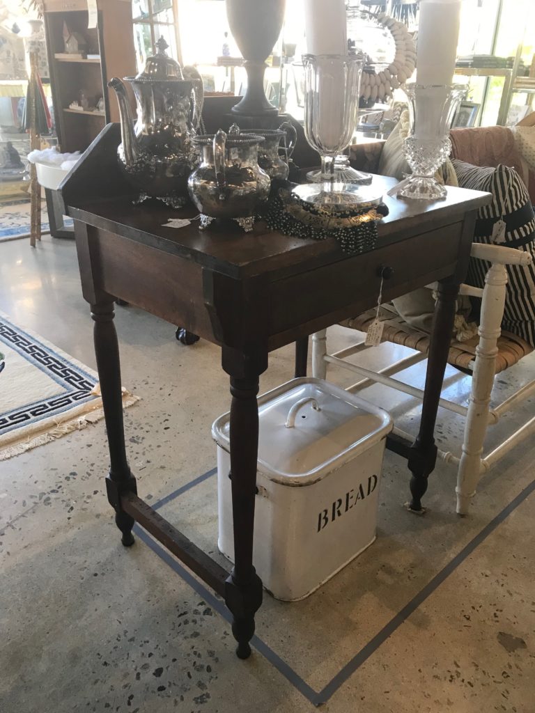 SG Antique Side Table w/Drawer - Form & Function - Asheville NC